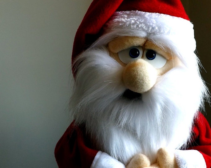 Santa Claus Handmade Professional Puppet - Muppet Style Rod Puppet ...