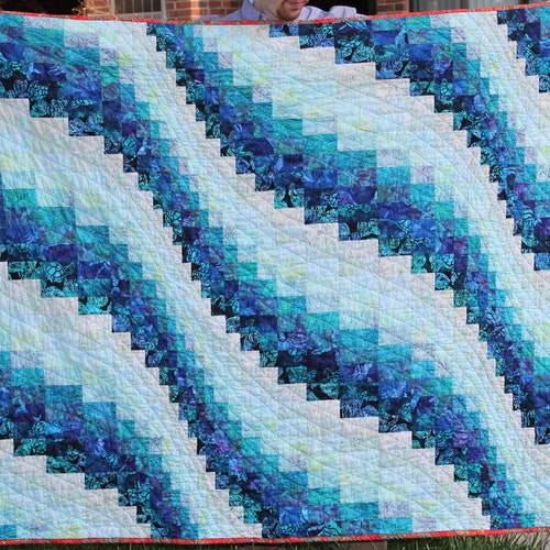 Bargello Quilt Pattern Ocean Waves Lap Full Queen and King - Etsy