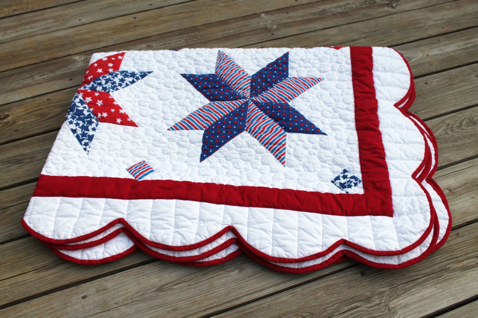 Patriotic American Star Quilt Pattern, PDF Digital Download(quilt Top ...