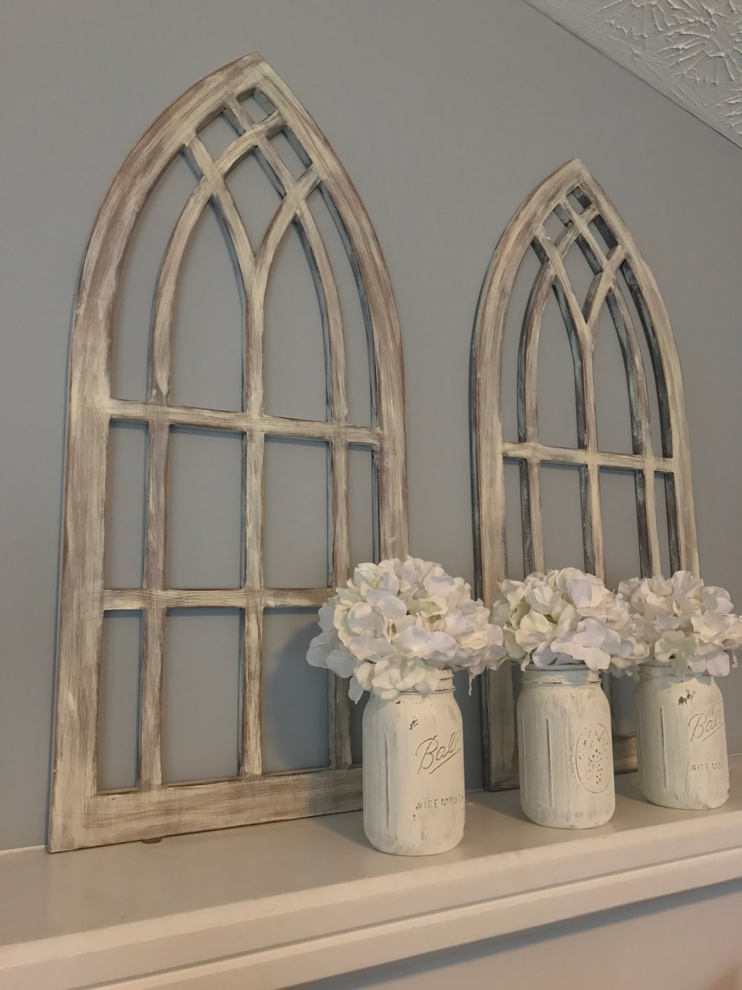 Distressed Arched Frames Set of Two - Etsy