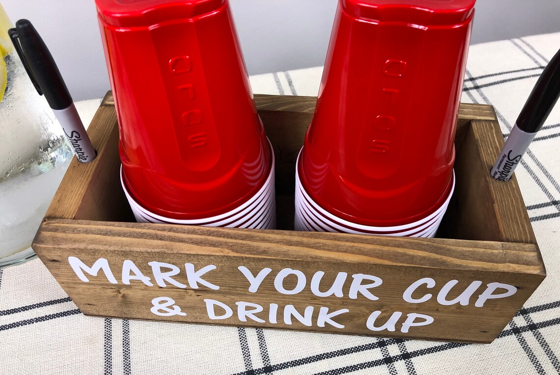 Red Solo Cup Holder-two Stack Solo Cup Holder-make Your Cup-cup Holder ...