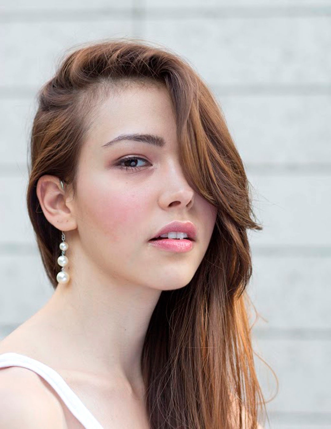 MERMAID// Silver Dangle Ear Cuff, Swarovski Cream Pearls, Minimalist ...