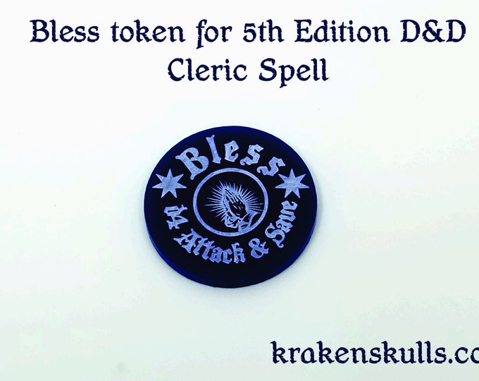D&D 5th Edition Cleric Bless Spell Token - Etsy