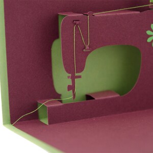 Templates PDF & SVG for Sewing Machine 3D Pop up Card [NOT for Cricut ...