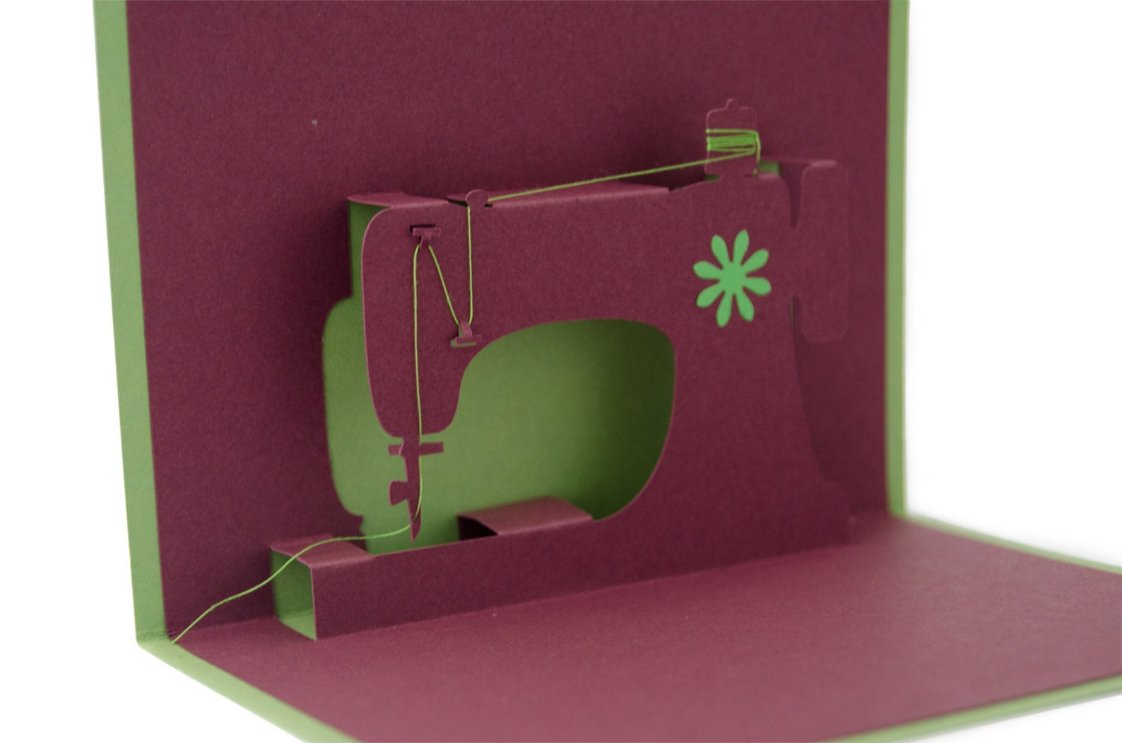 Templates PDF & SVG for Sewing Machine 3D Pop up Card [NOT for Cricut ...