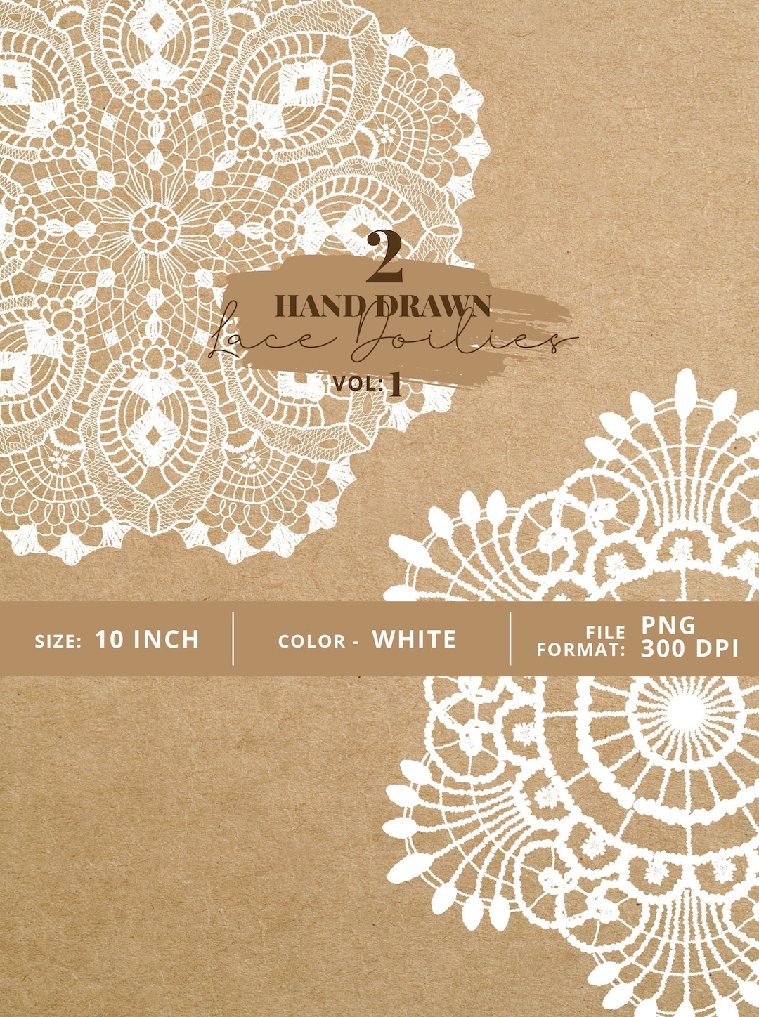 Digital Lace Doily, Hand Drawn Lace Doily, Vintage Lace Doily, Doily ...