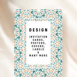 Moroccan Digital Paper, Moroccan Tile Pattern, Aqua Pattern, Islamic ...