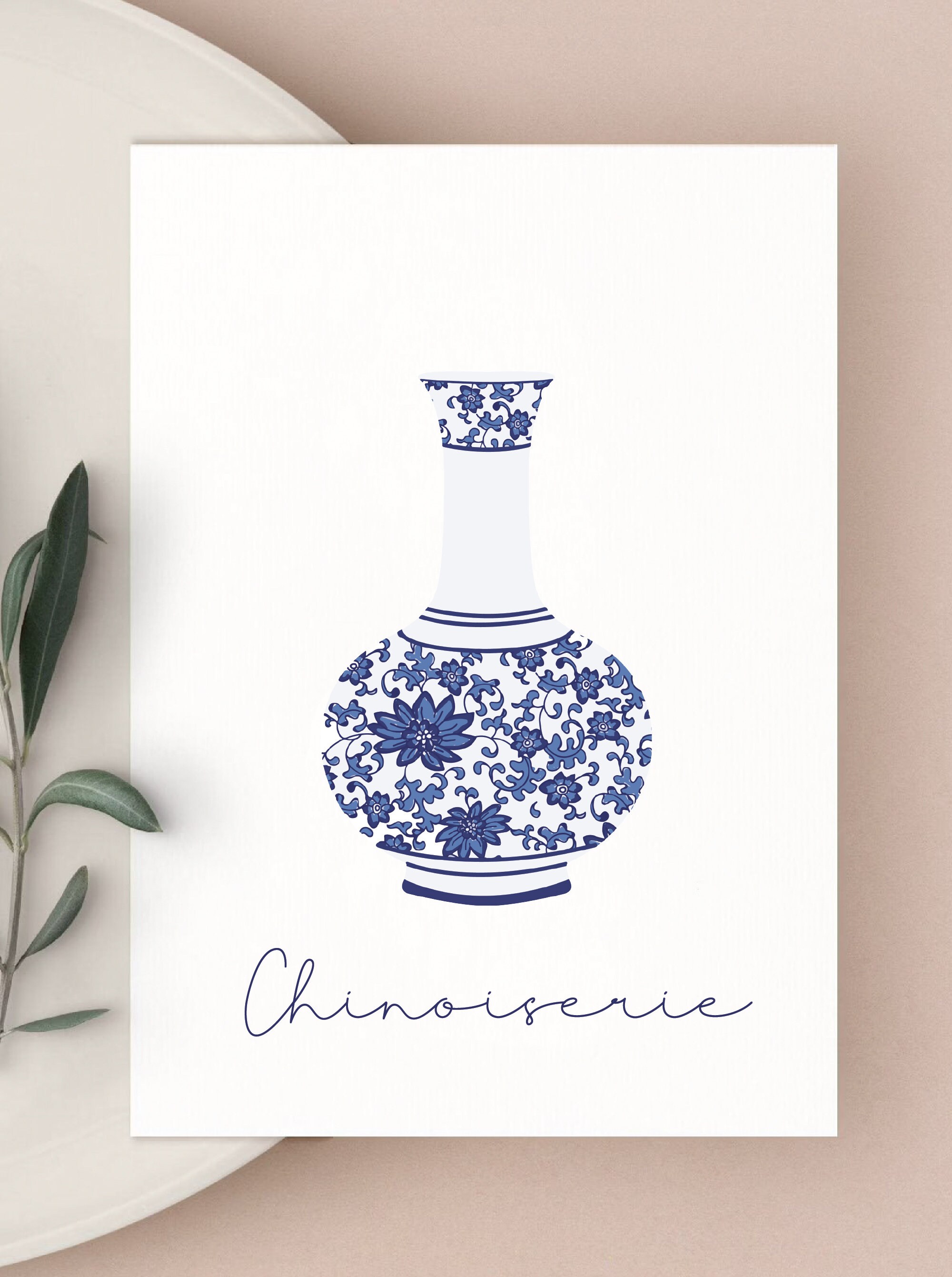 Pottery Clipart, Chinoiserie Vases Printable, Vase Clipart, Chinoiserie ...