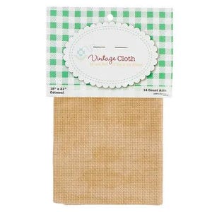 Oatmeal 14 Count Aida Evenweave 18” X 21” Vintage Cross Stitch Cloth by ...