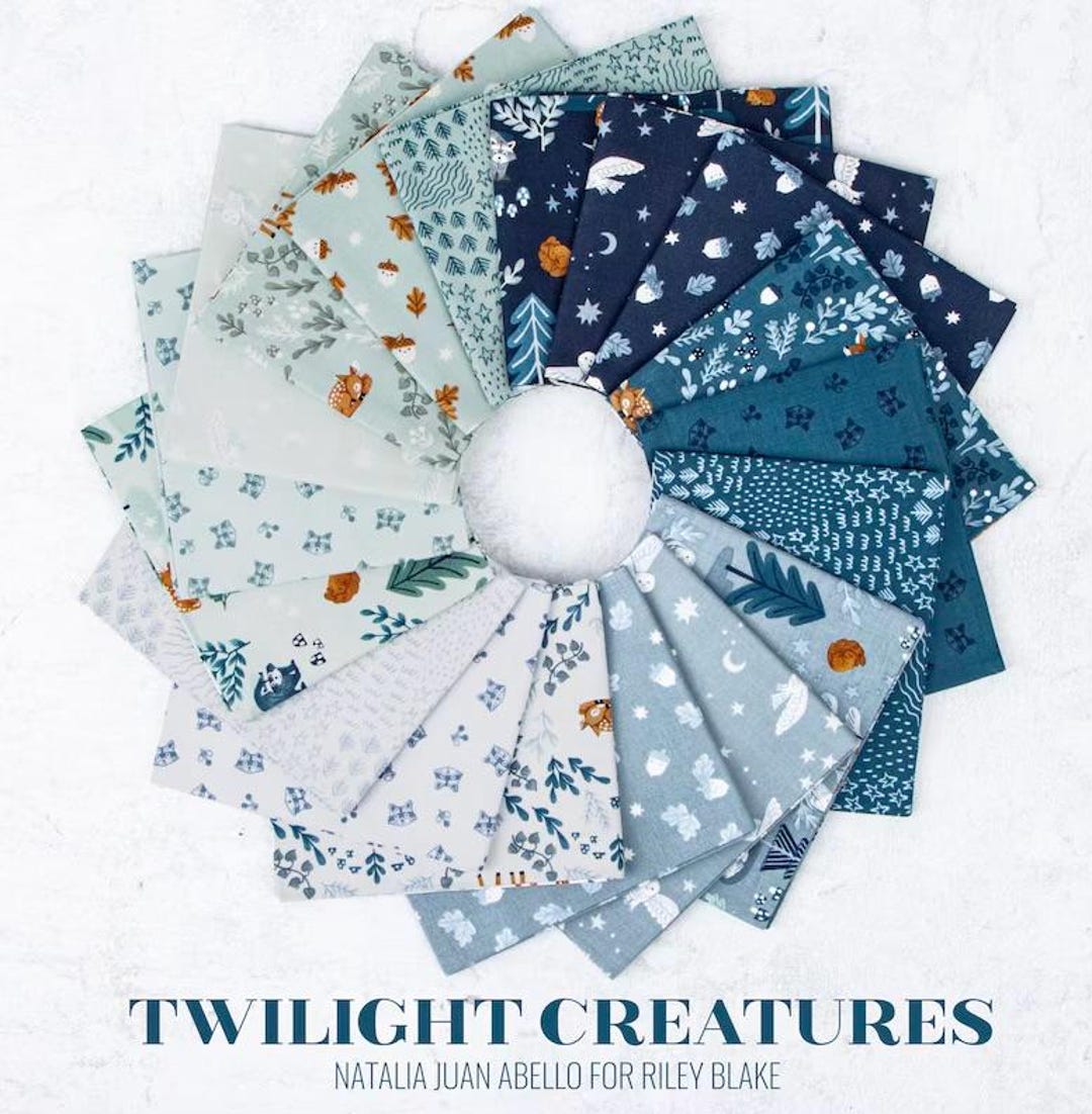 Twilight Creatures | 18-piece FQ Bundle | Riley Blake | Quilting Cotton ...