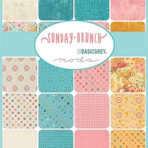 Sunday Brunch Fat Quarter Bundle of 34-18"x21/22", by Basicgrey, for Moda - Etsy
