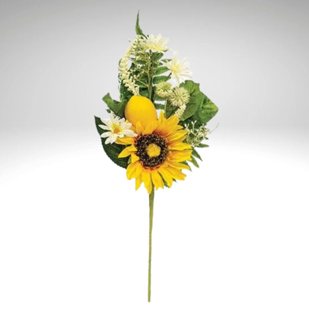 Sunflower & Lemon Pick With Daisies – Bright, Cheerful Floral ...