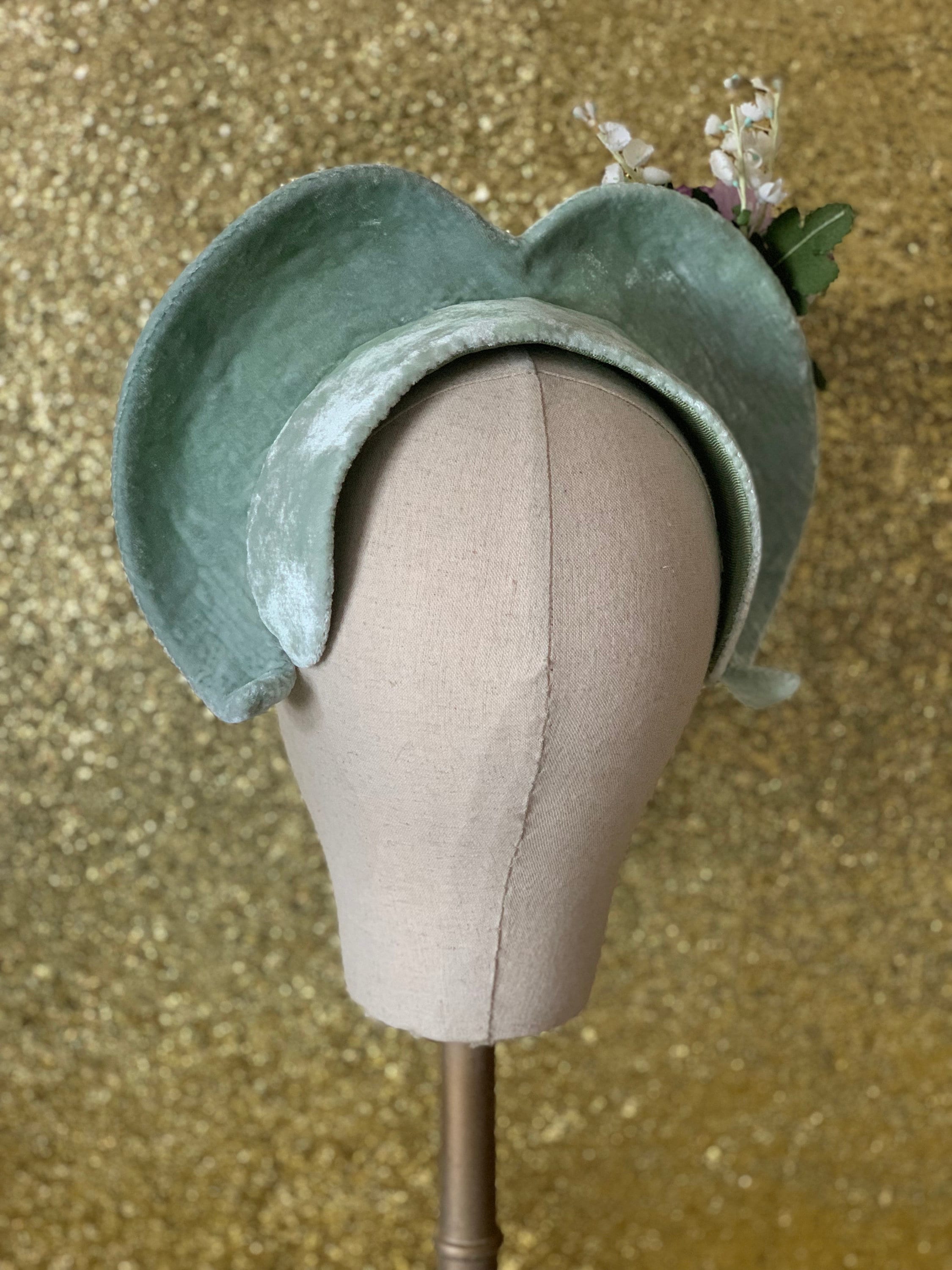 Vintage 1940s Inspired Sweetheart Halo One of a Kind Headpiece in Stock ...