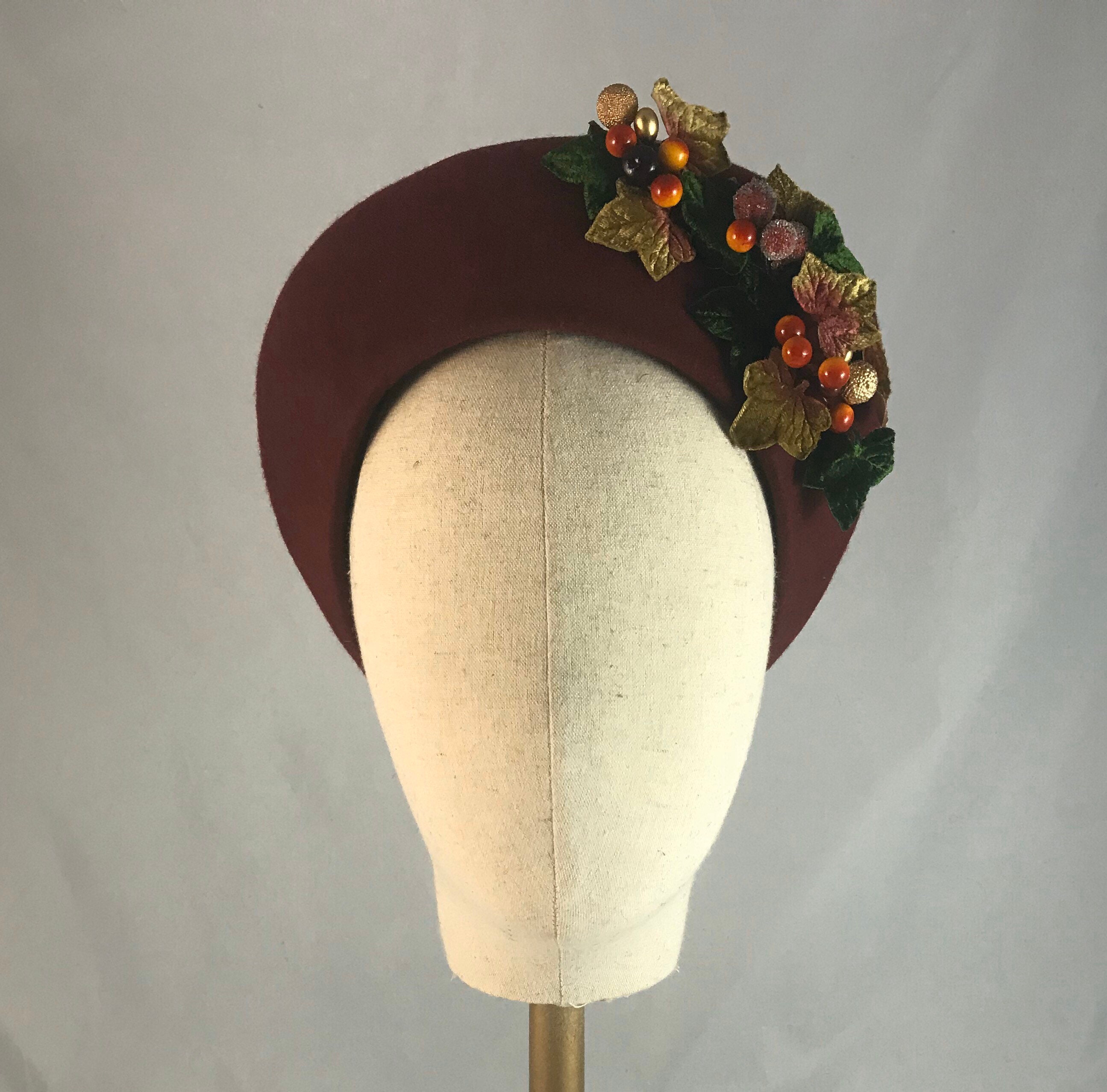Made to Order 40s Inspired 'halo' Beret Hat in Wool - Etsy Canada