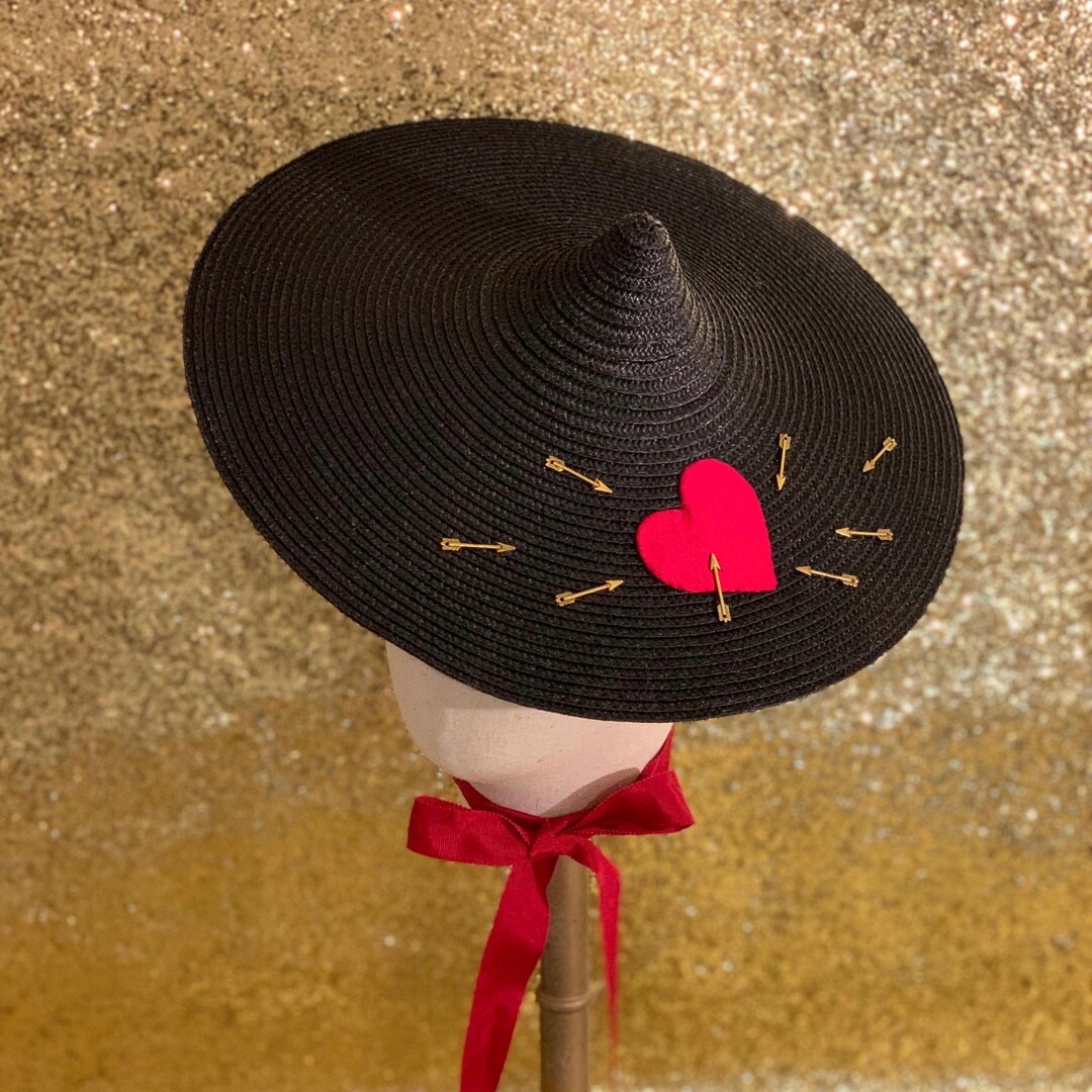 Vintage “love Struck” 1940s / 1950s Style Conical Summer Hat - in Stock ...