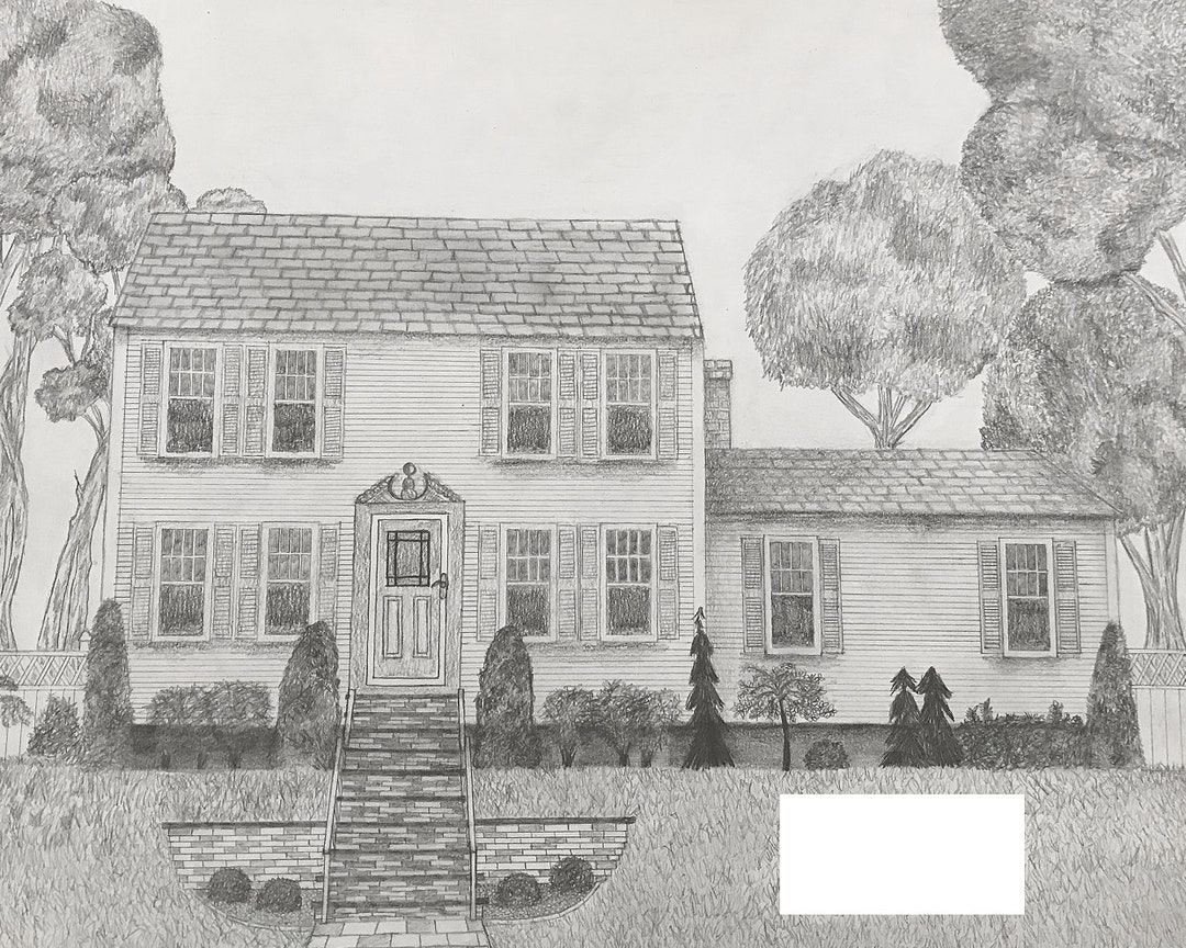 Custom House Drawing | Architectural Drawing - Etsy