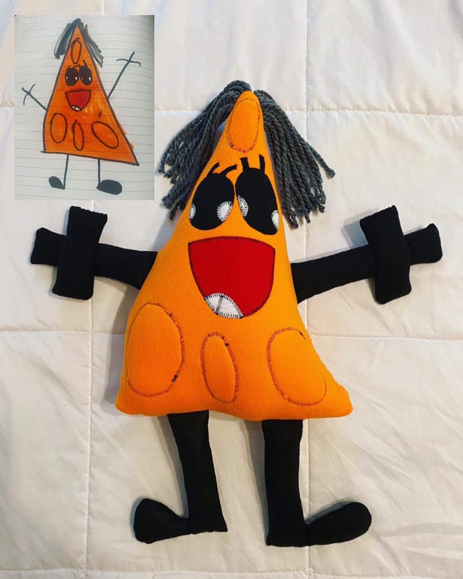 Custom Plushie From Drawing, Custom Stuffed Animal Based on Child's ...