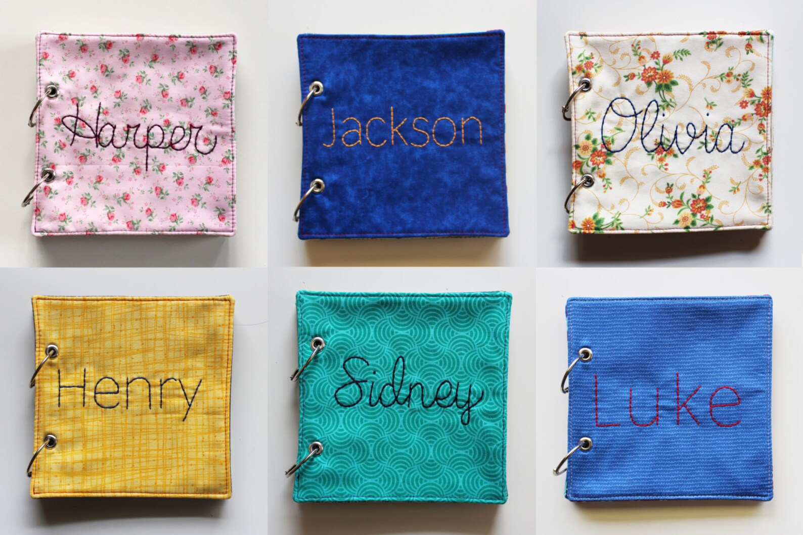 Custom Name Book, Cloth: Unique Keepsake. Great Baby Shower or First ...