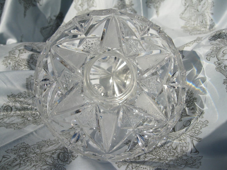 Vintage Crystal Vase - Etsy