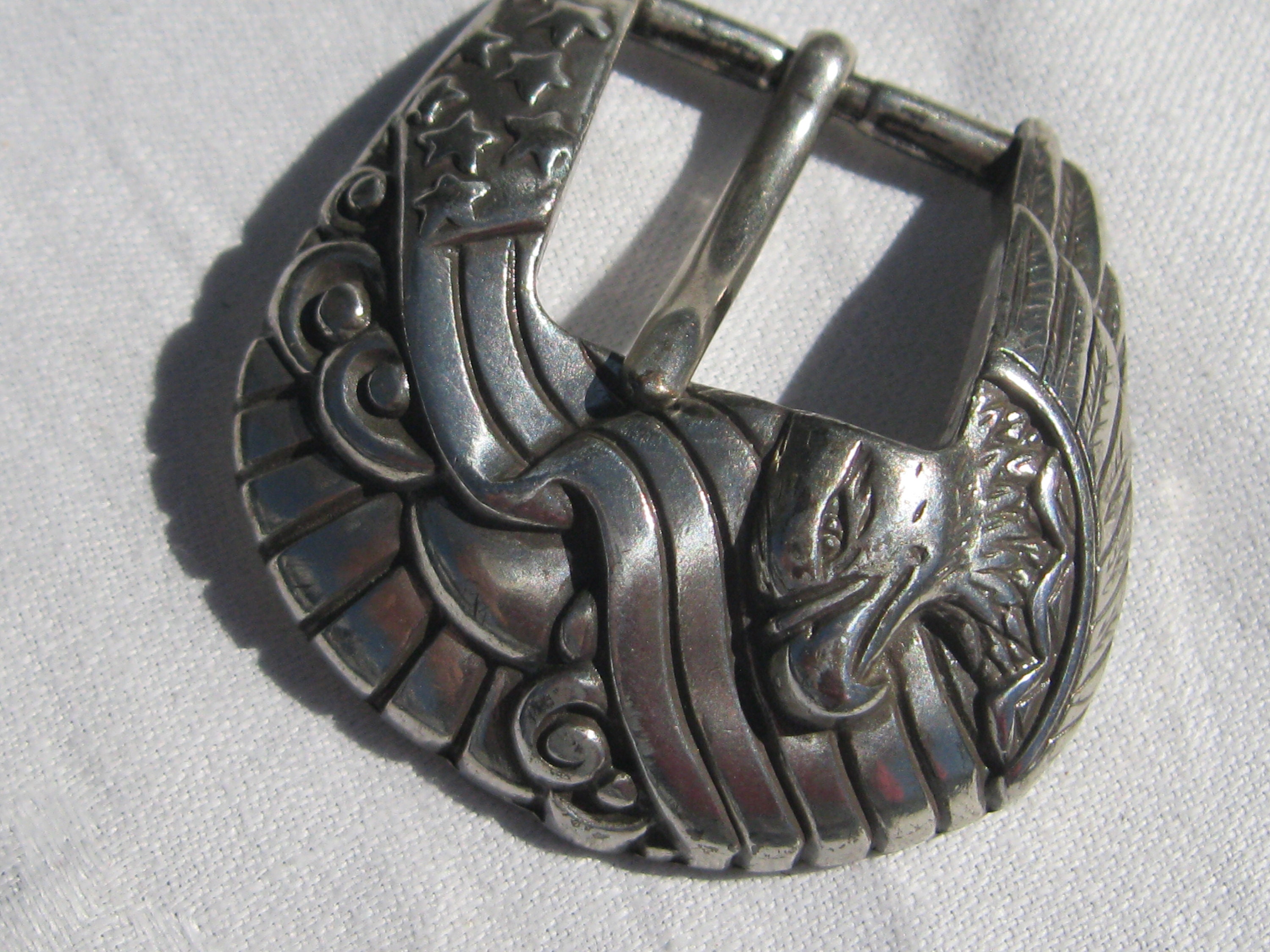 Vintage Brighton Buckle Set Patriotic Buckle Eagle Stars - Etsy