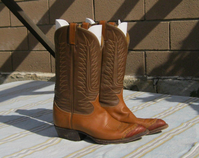 Rare Tony Lama Vintage Cowboy Boots, Mens Boots Sz 9D - Etsy