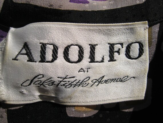 Adolfo, size 16 /18 Gorgeous silk designer dress - Gem