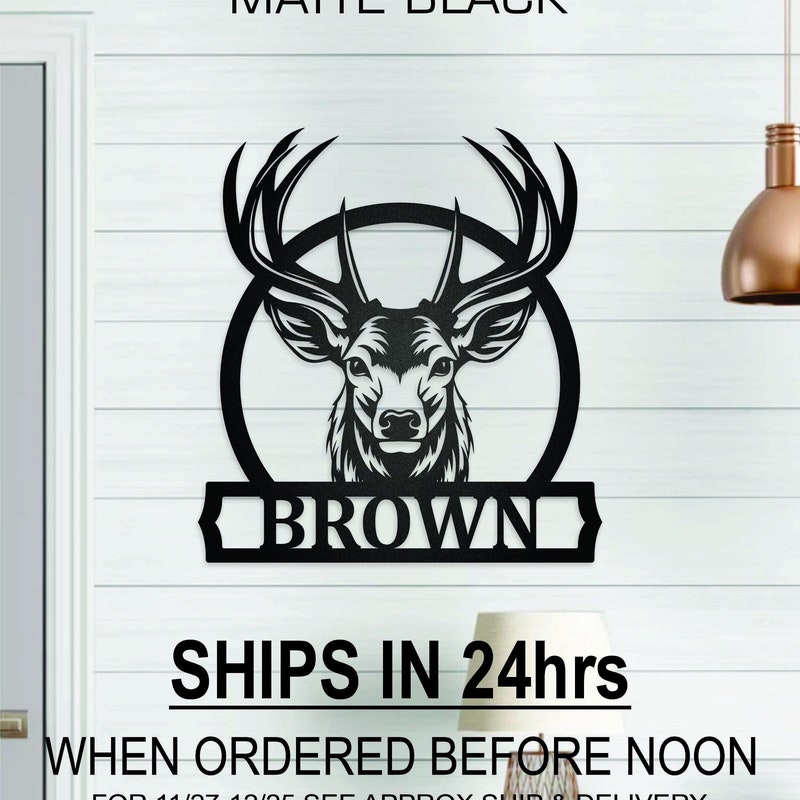Deer Sign - Etsy