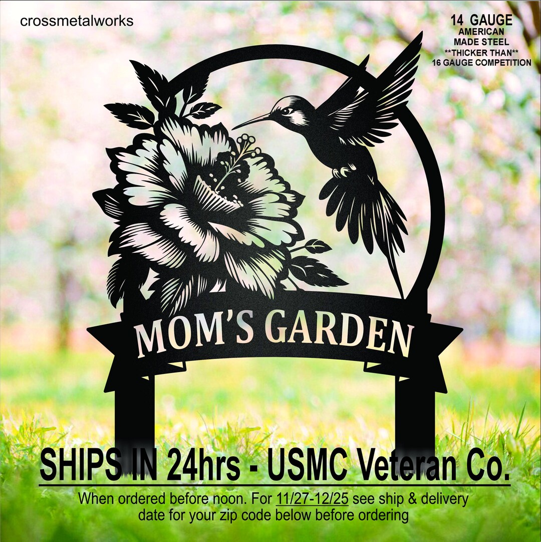 Hummingbird Sign Personalized, Custom Hummingbird Metal Sign ...