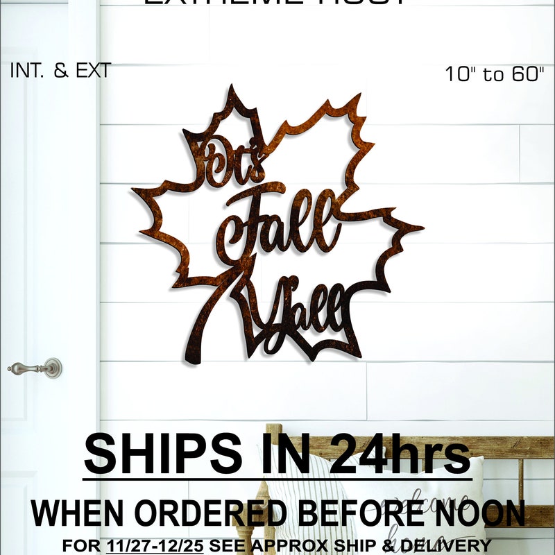 Fall Leaf Sign - Etsy