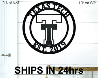 Texas Tech Metal Sign - Etsy