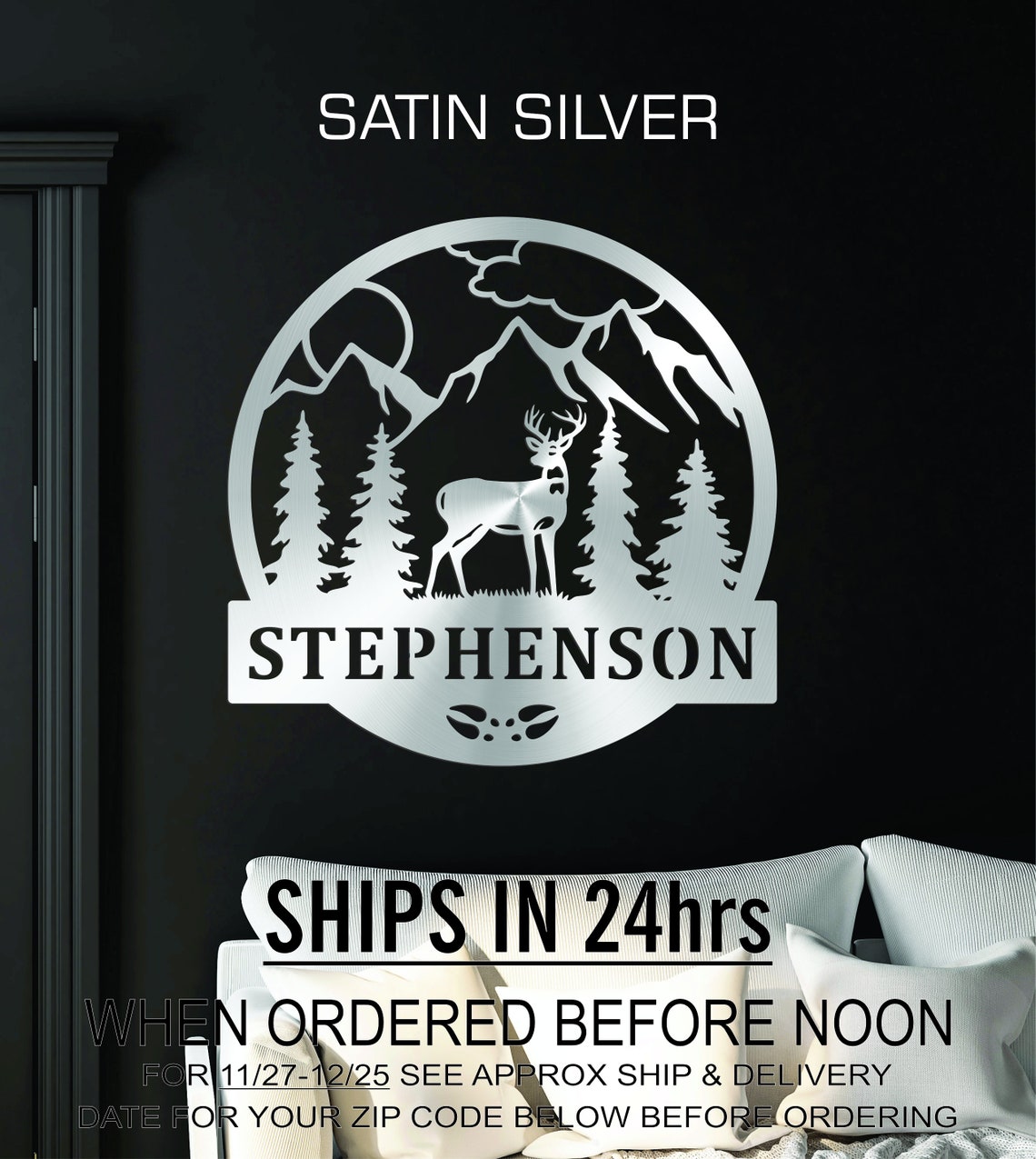 Custom Deer Sign Custom Metal Art Personalized Cut to - Etsy