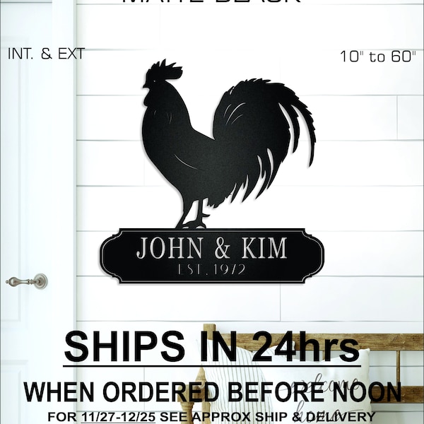 Metal Rooster - Etsy