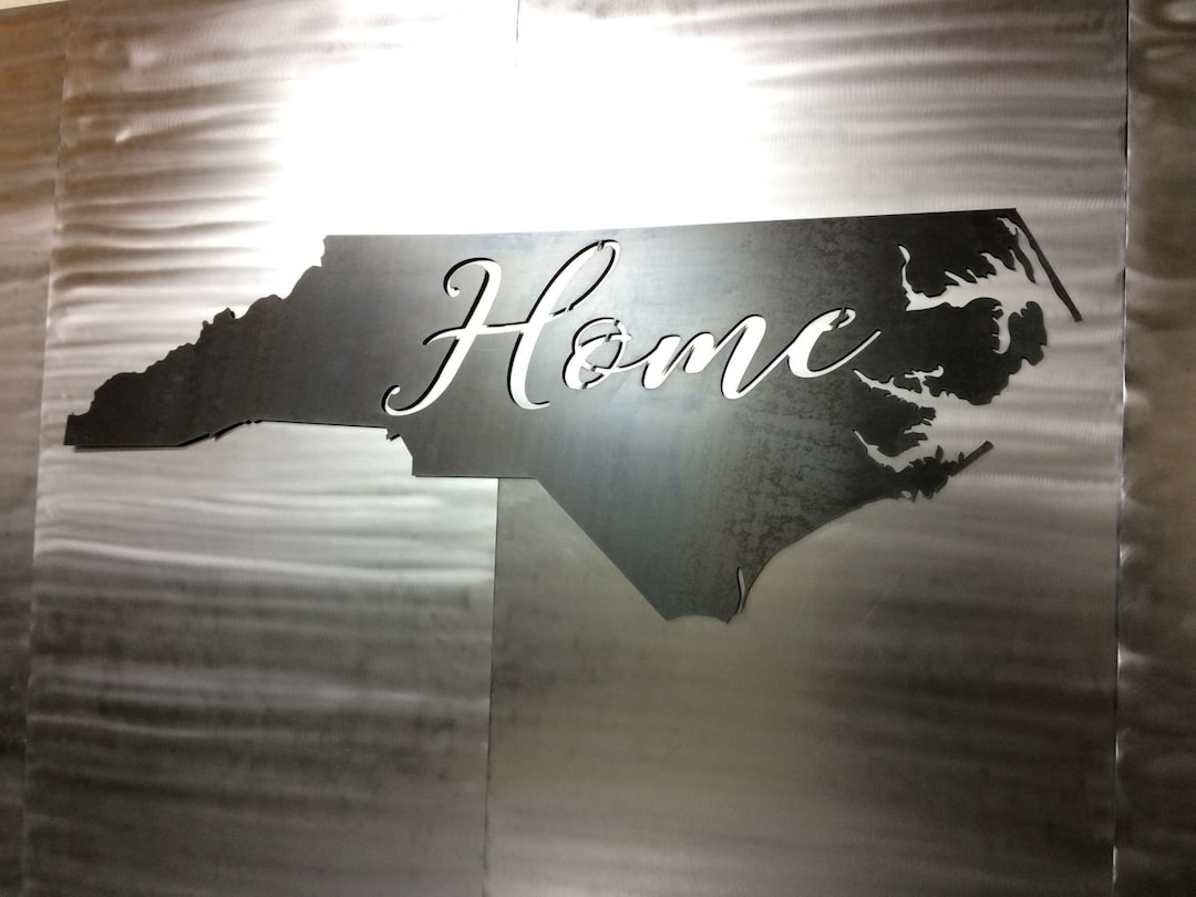 North Carolina Custom Wall Decor and Ornament, Custom Metal Sign, 4" to ...