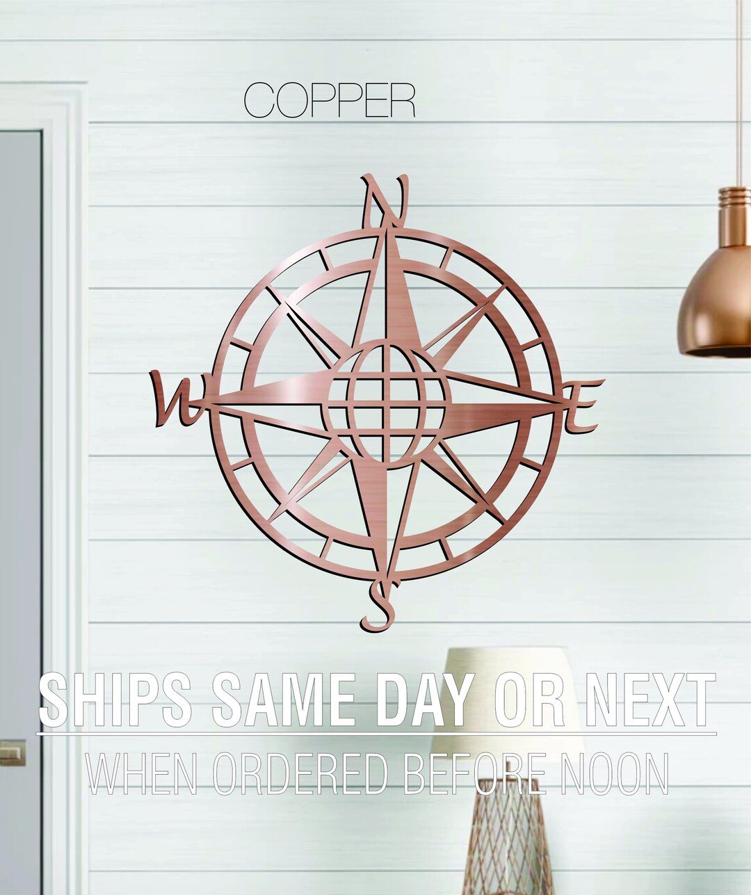 Nautical Star Metal Wall Art Sign or Ornament Compass Rose, Nautical ...