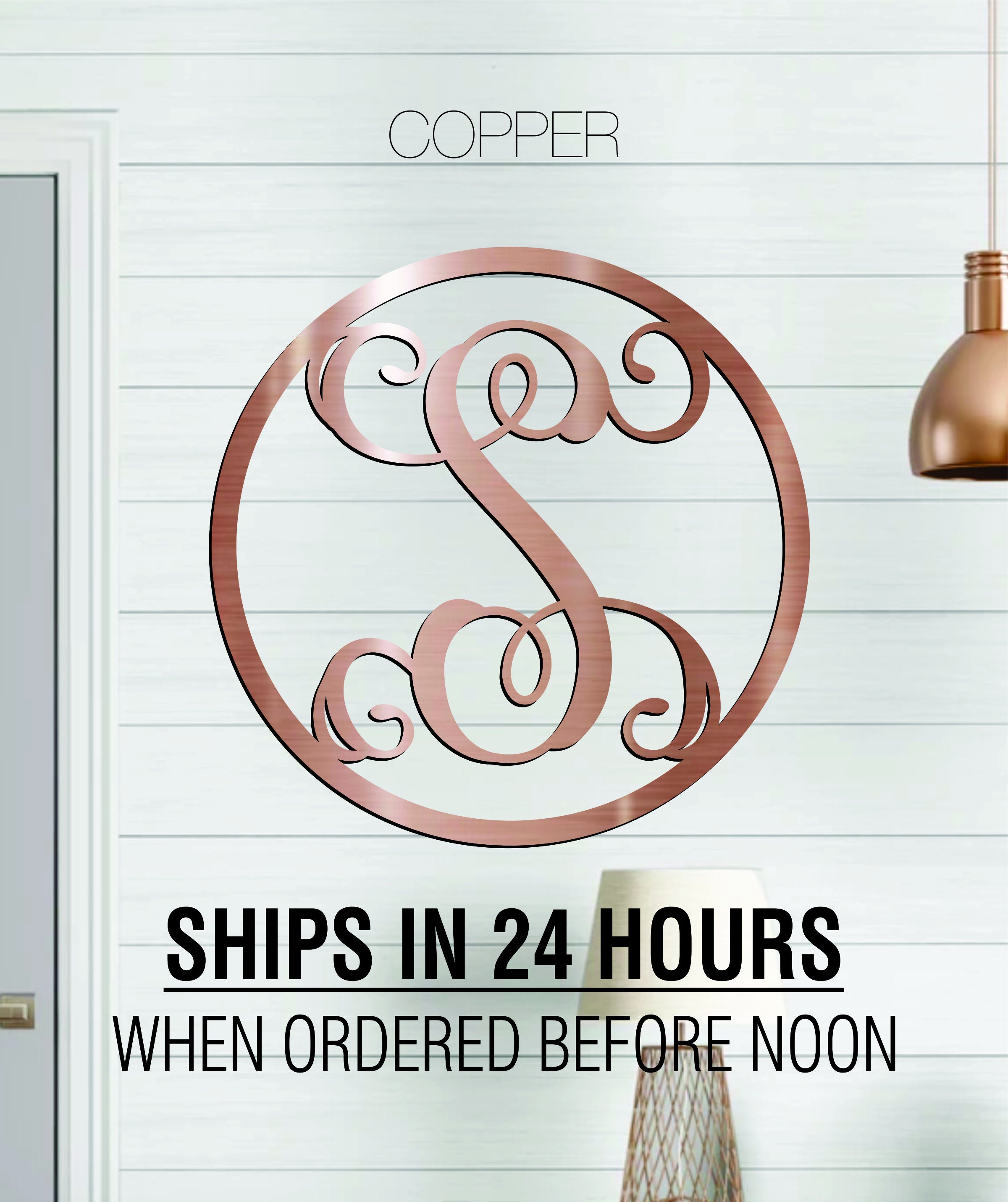 Monogram in Steel 24 hour cut/ship | Etsy