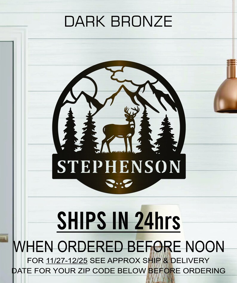 Custom Deer Sign Custom Metal Art Personalized Cut to | Etsy