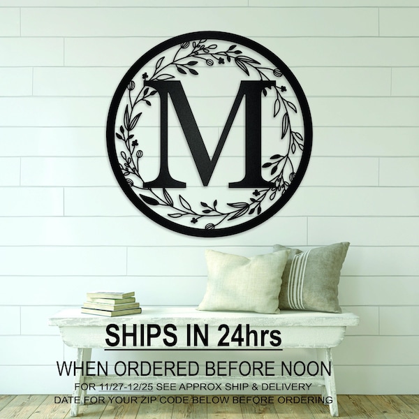 Monogram Signs - Etsy