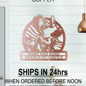 Custom K9 Police Dog Sign, Custom K9 Sign, Custom Metal Art ...