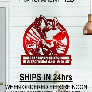 Custom K9 Police Dog Sign, Custom K9 Sign, Custom Metal Art ...