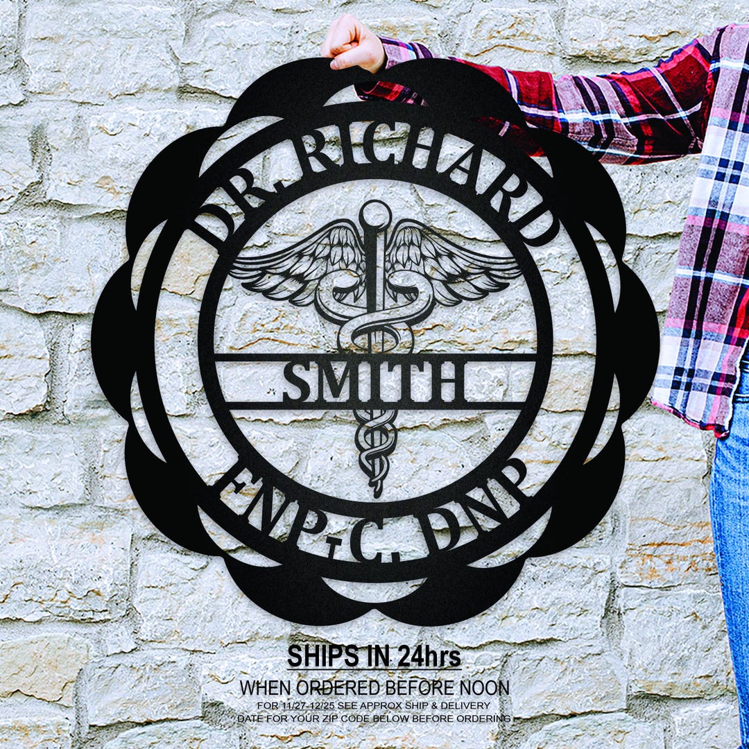 Personalized Medical Symbol Metal Monogram, Nurse, Doctor, Medical Gift ...