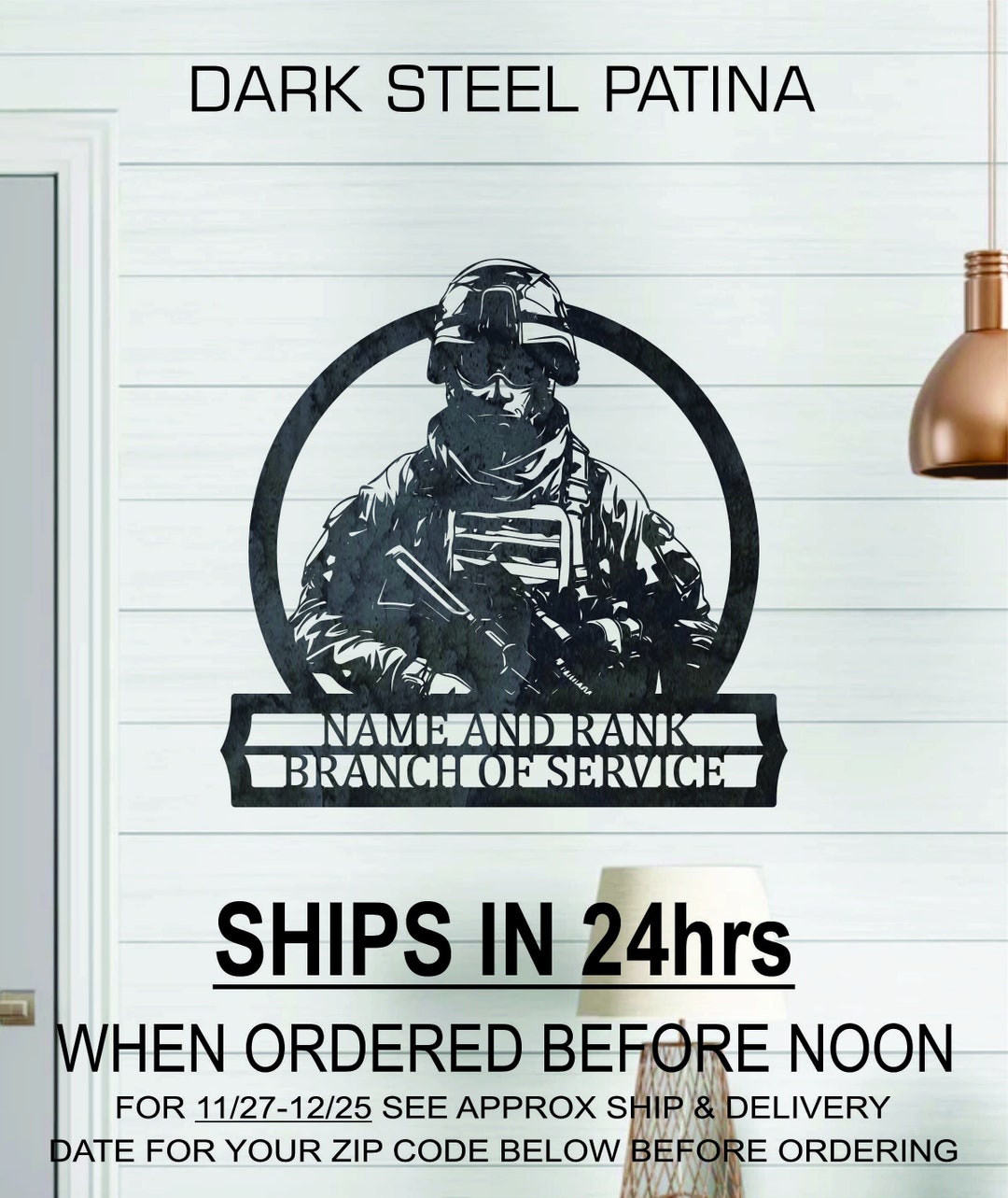 Personalized Military Sign Custom Military Name and Rank - Etsy