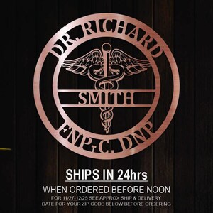 Personalized Medical Caduceus Metal Monogram, Nurse, Doctor, Medical ...