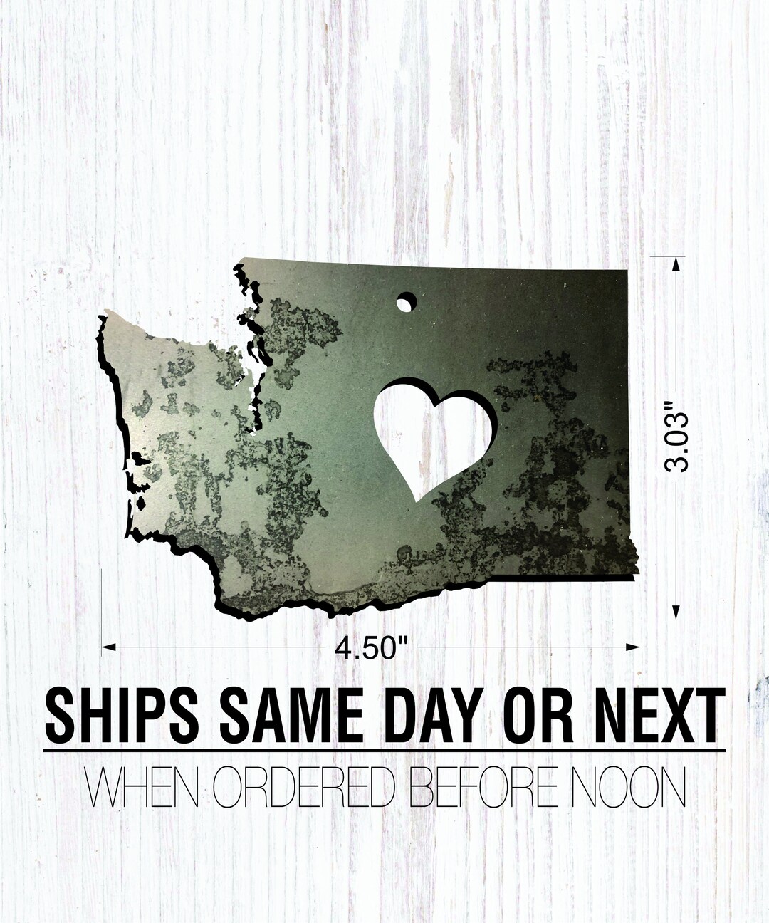 Washington State Metal Wall Decor and Ornament, 4" to 48", Any State ...