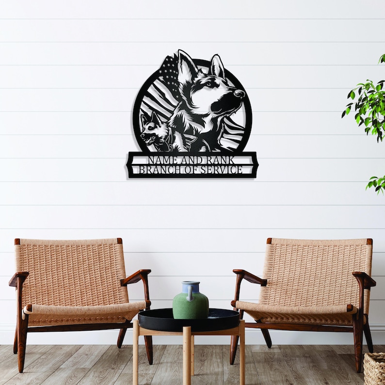 Custom K9 Police Dog Sign, Custom K9 Sign, Custom Metal Art ...