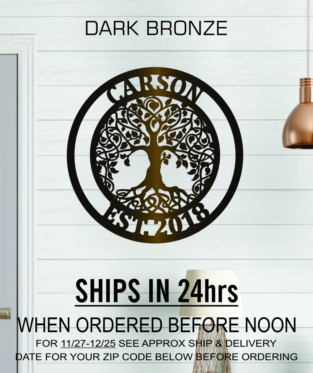 Tree of Life, Family Tree Sign, Custom Metal Art, Personalized, Closing ...