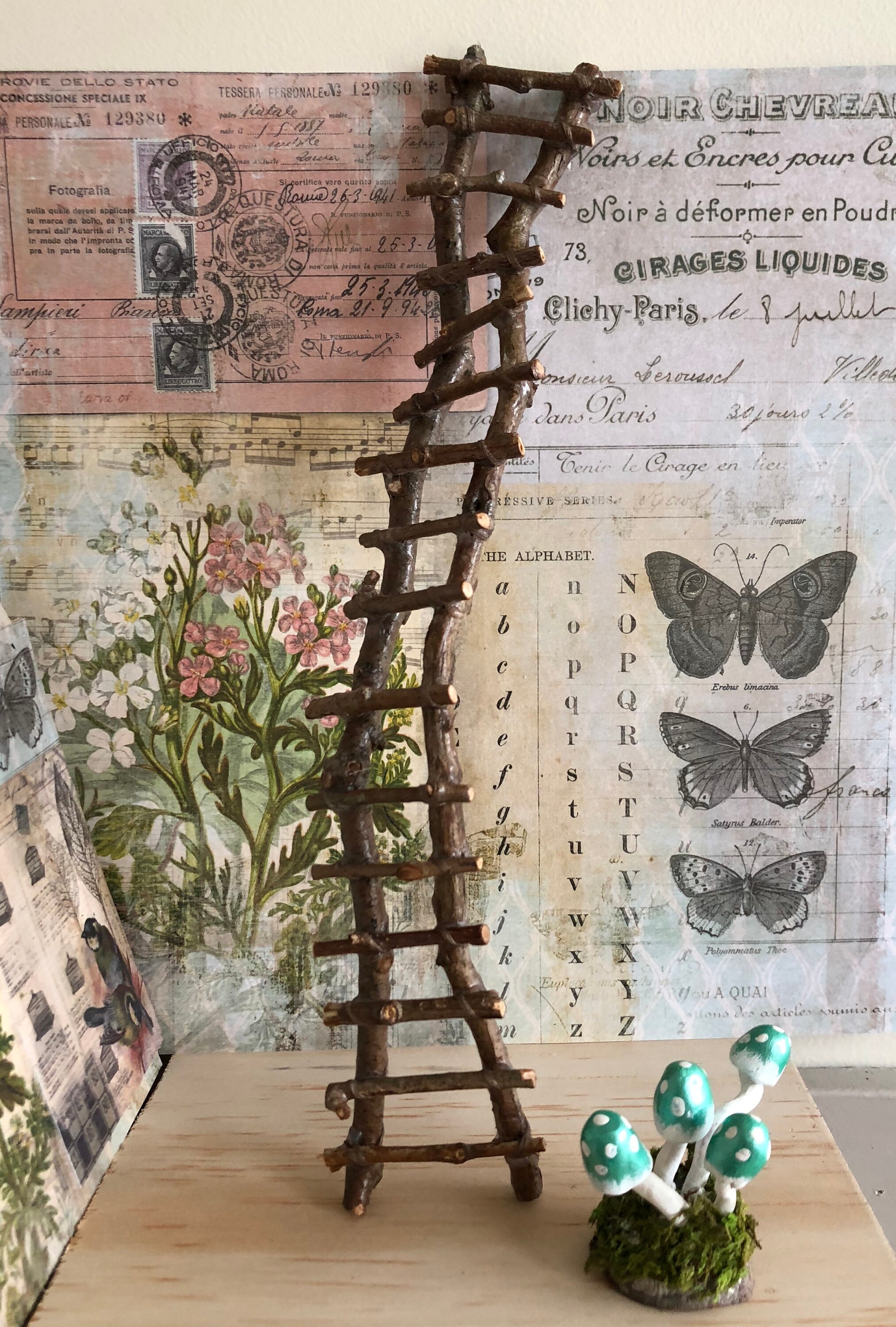 Rickety Ladder Fairy Ladder Handcrafted by Olive Fairy | Etsy