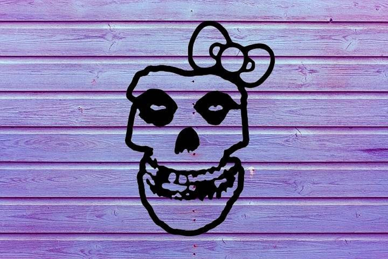 Lady Misfits sticker Misfits sticker with a bow Misfits | Etsy