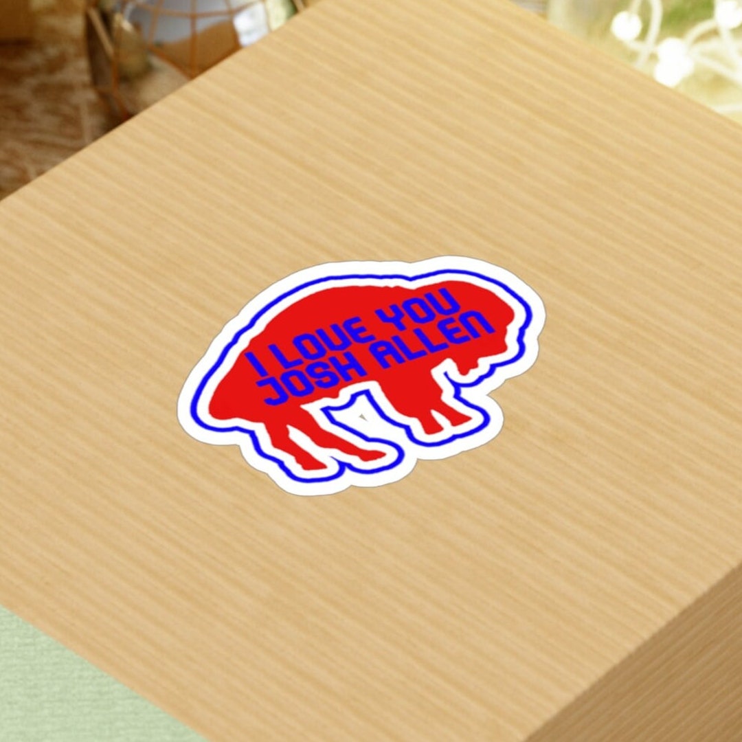 I Love Josh Allen Sticker Buffalo Bills Sticker - Etsy