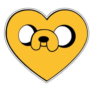 JAKE From Adventure Time Car Decal Adventure Time Sticker - Etsy
