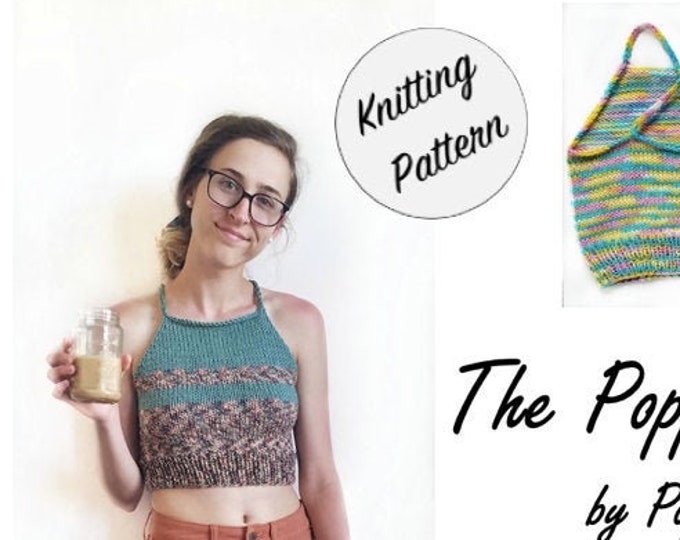 Knitting PATTERN / the Poppy Tank / Knit Crop Top / Knit Tank - Etsy
